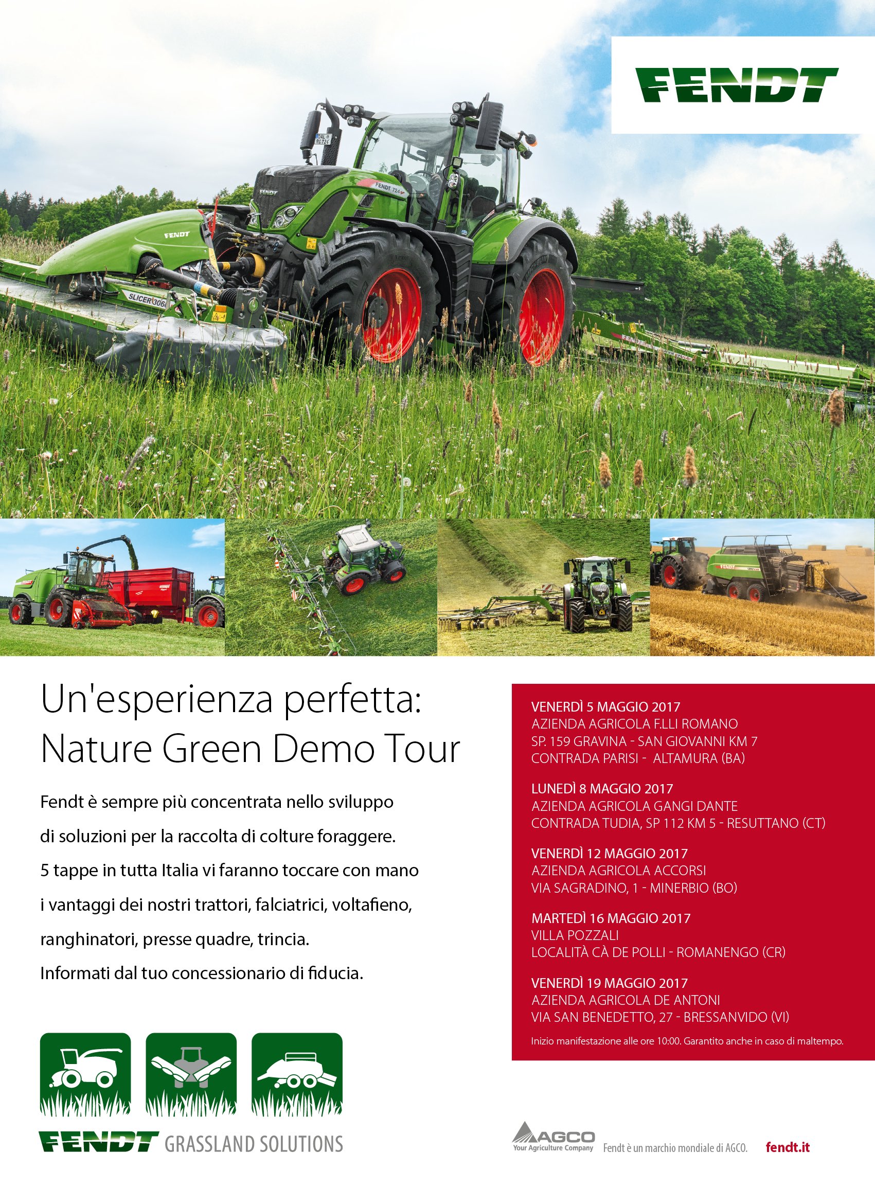 Fendt Nature Green Demo Tour, 5 tappe all'insegna della full-line ...