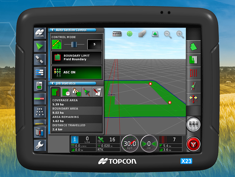 Topcon Agriculture presenta la nuova interfaccia touch-screen X23 ...