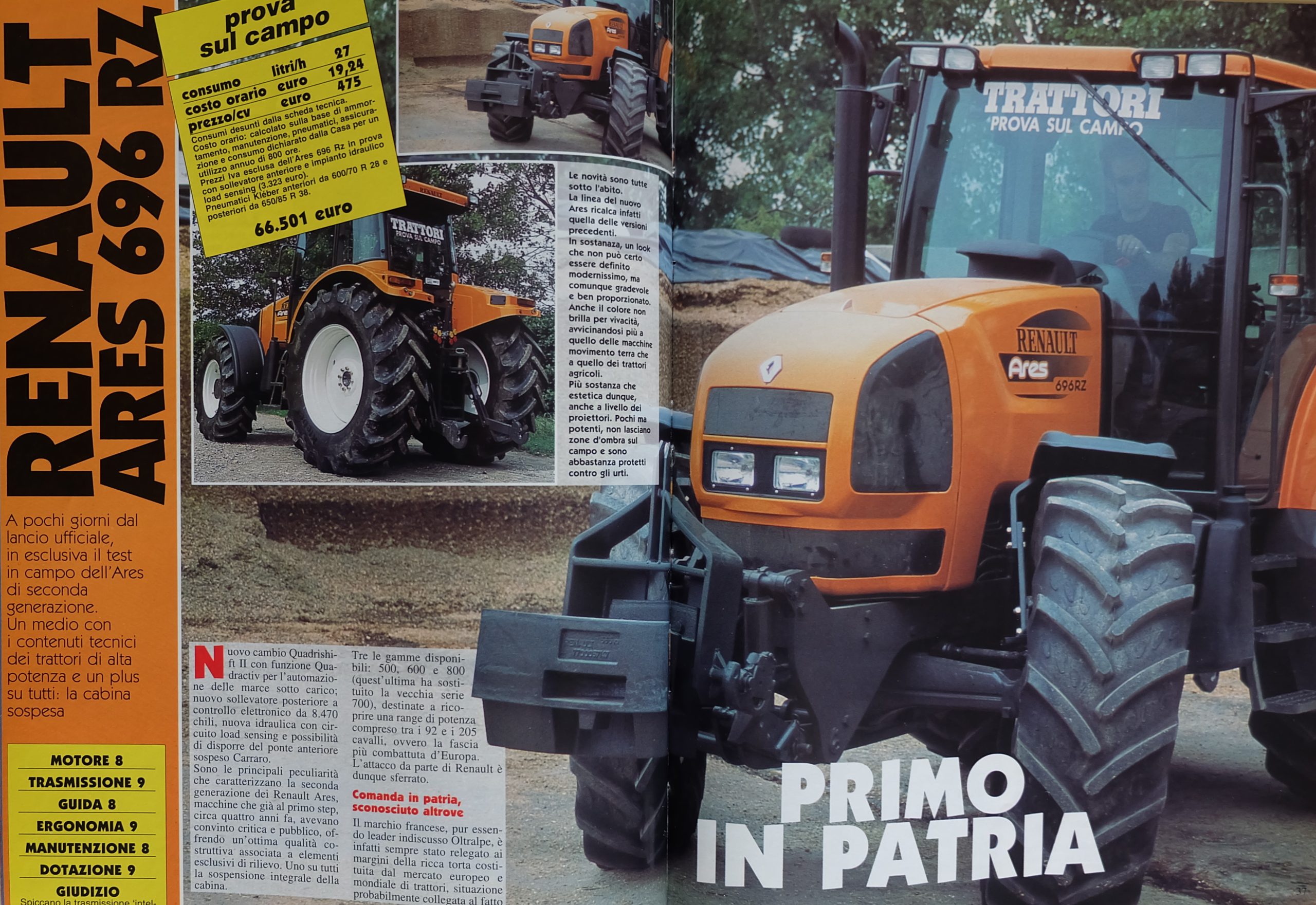 Renault Ares 696 RZ, quando in patria era il primo. La prova del 2002