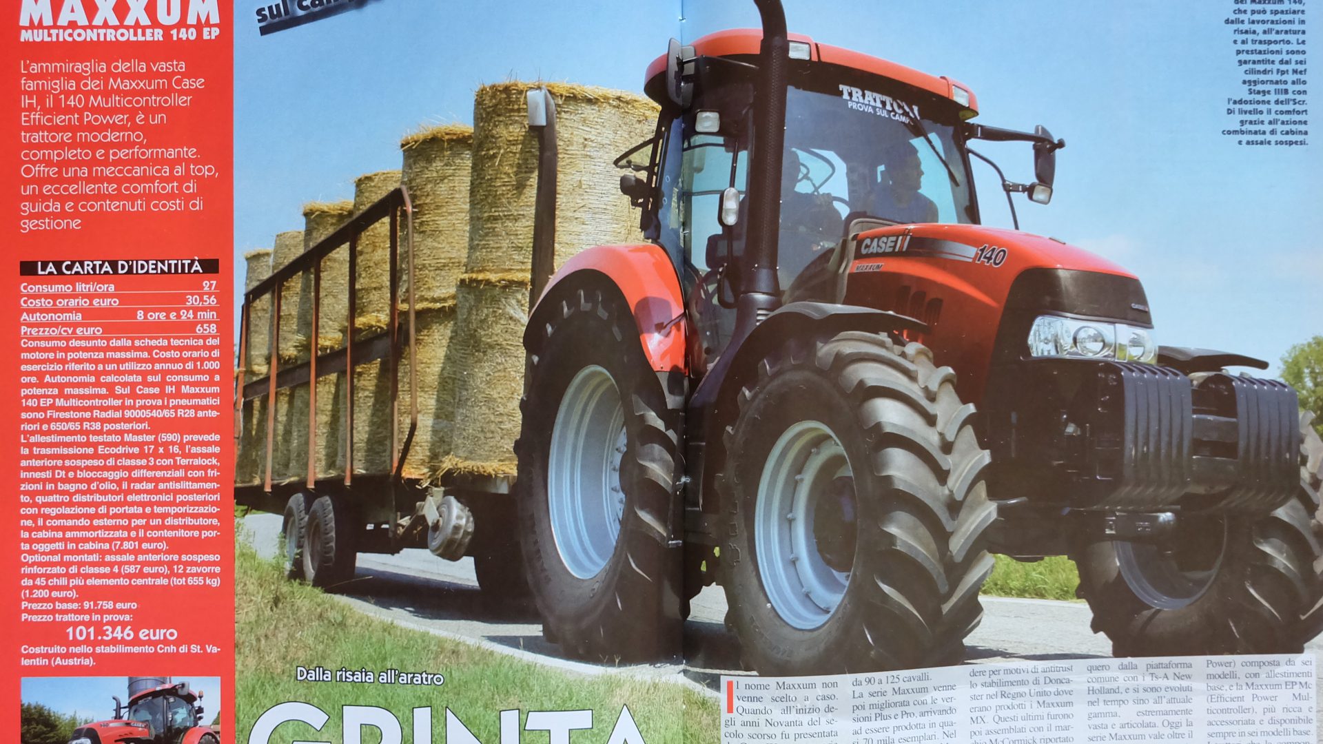 Case IH Maxxum Multicontroller 140 EP. Grinta e polivalenza