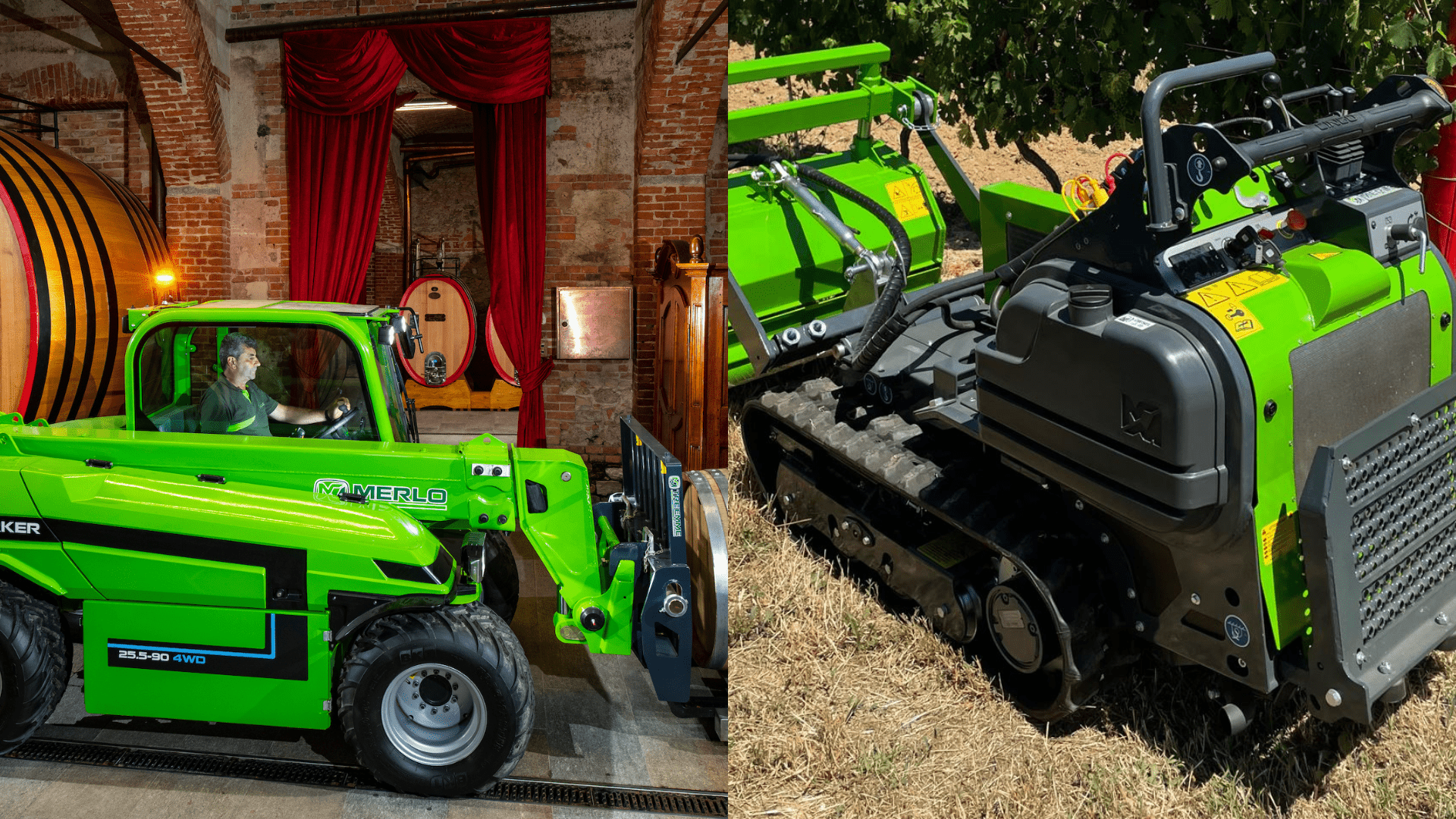 Merlo, a Enovitis con i trasportatori polivalenti Cingo e e-Worker