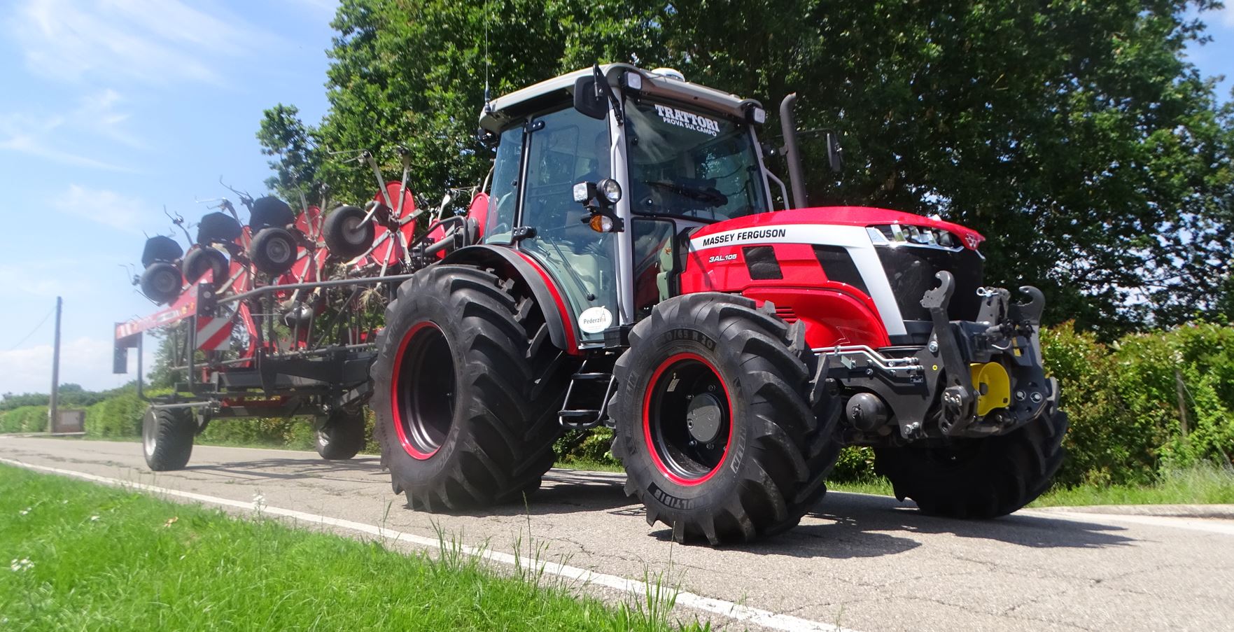 MF 3AL 105, l'alpino va anche in pianura. La prova in campo