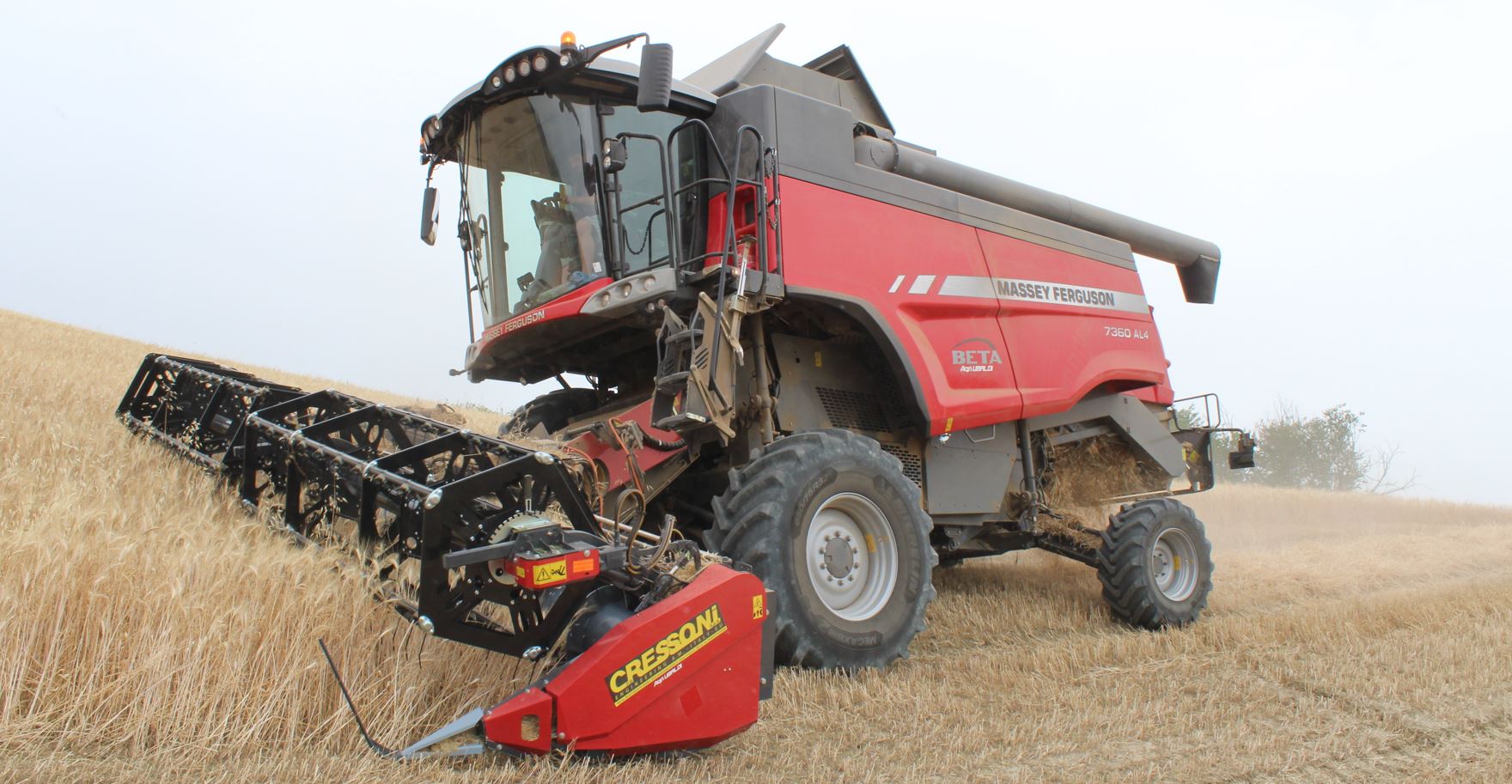 MF Beta 7360 AL4, rosso relativo. La prova in campo